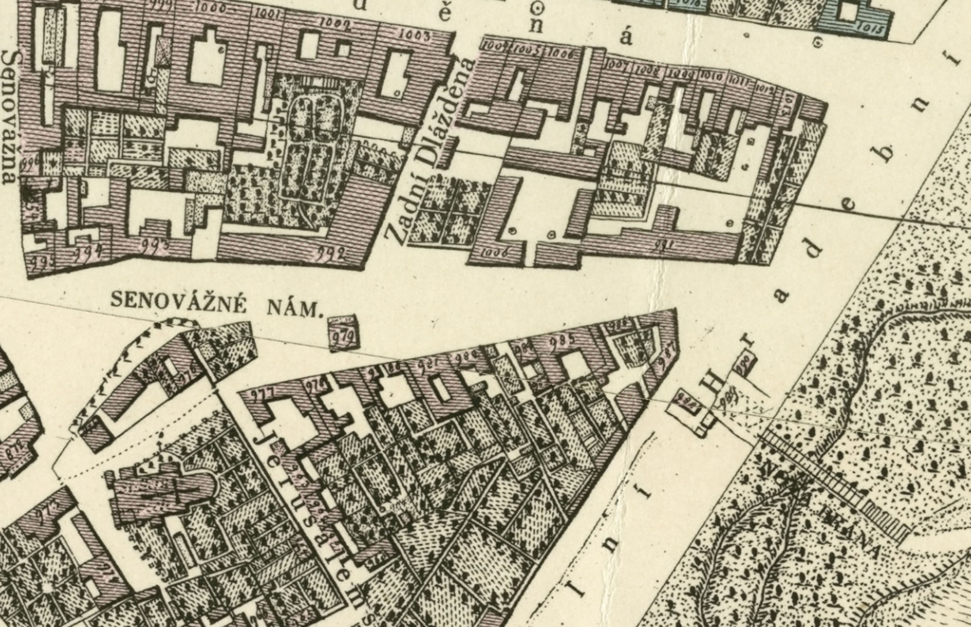 10 starých plánů a map Prahy, které jsou použity na geoportálu - Zeměměřič